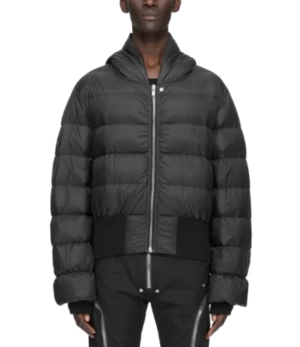 Rick Owens Hooded Jkt - Black