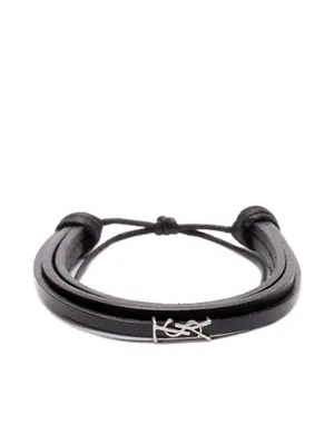 Saint Laurent Bracciale - Nero/nero
