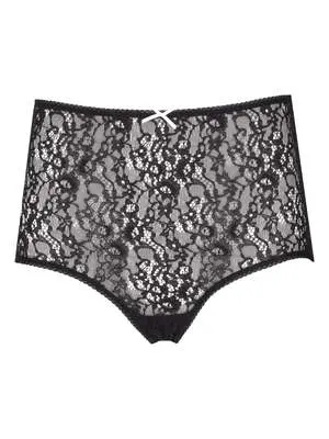LAURA URBINATI Lace Culotte - Black - Off White