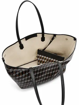 AU DEPART Tote Calf/coated Canvas