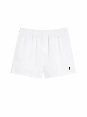 AMI Paris De Coeur Embroidery Shorts