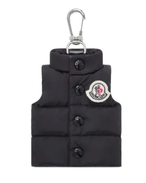 Moncler Vest Key Ring - Black