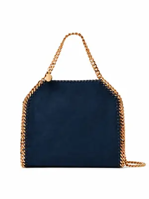 Stella McCartney Falabella Mini Bag Alter Suede Navy