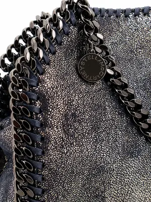 Stella McCartney Falabella Mini Tote Eco Shiny - Dark Navy