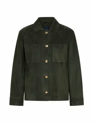 Max Mara Giacca In Pelle - Verde