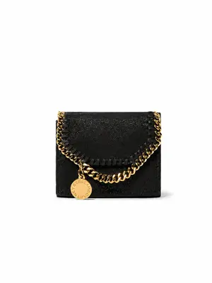 Stella McCartney Falabella Trifold Wallet Eco S - Black