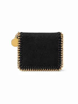 Stella McCartney Falabella Bifold Wallet Eco Sh - Black