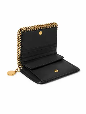 Stella McCartney Falabella Bifold Wallet Eco Sh - Black