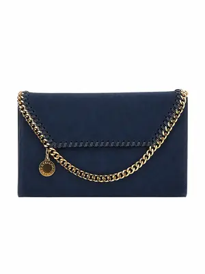 Stella McCartney Falabella Wallet W/ Chain Bag - Navy