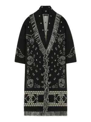 ALANUI Bandana Jacquard Coat Black/multicolor