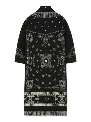 Alanui Bandana Jacquard Coat Bor