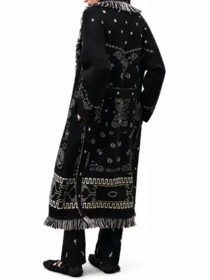 Alanui Bandana Jacquard Coat Bor