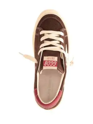 GOLDEN GOOSE May Suede Upper And Toe Leather Star And Heel Signature Foxing
