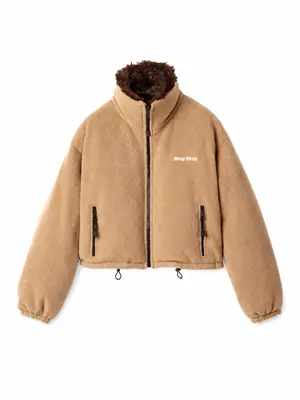 Miu Miu Piumini Piumino Pile - Cammello