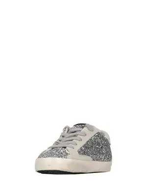 GOLDEN GOOSE Super Star Glitter Upper Suede Star And Heel