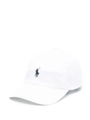Ralph Lauren Polo Pony Embroidered Cap - White