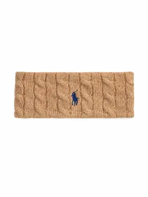 Ralph Lauren Wool Blend Wool Cshmr Cbl Hdbnd Medium Beige