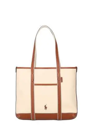 Ralph Lauren Canvas/leather Sm Shp Tte Tte Sma