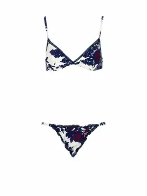 LAURA URBINATI Slip Crepe Chine Stretch Print White