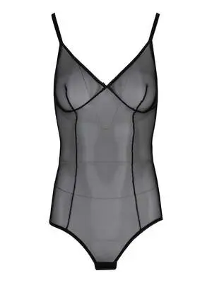 LAURA URBINATI Body Lycra Network - Black
