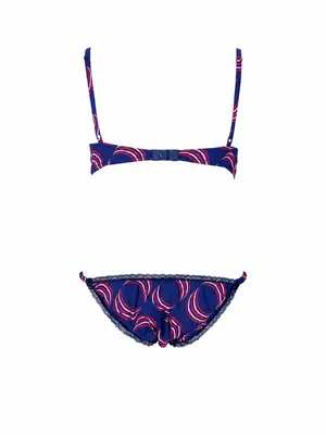 LAURA URBINATI Bra Crepe Chine Stretch Print