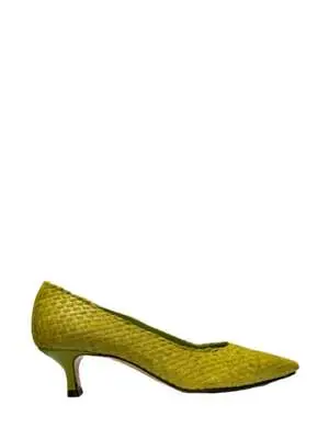 LA ROSE Carol Woven Pumps - Lima