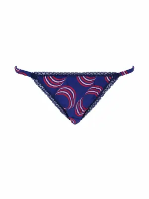 LAURA URBINATI Slip Crepe Chine Stretch Print Ink - Blu