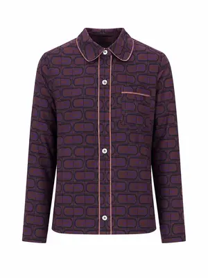 LAURA URBINATI Pigiama Shirt - Purple