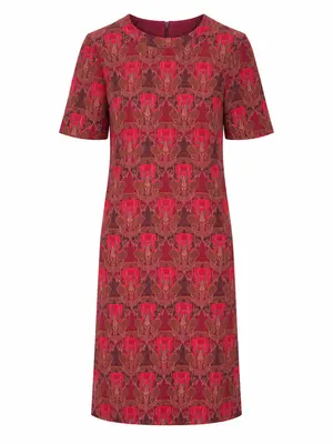 LAURA URBINATI Short Sleveless Dress Brown - Purple
