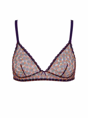 LAURA URBINATI Tulle Bra - Viola