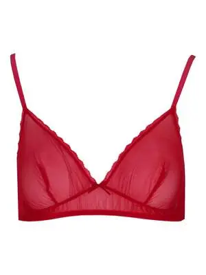 LAURA URBINATI Tulle Bra - Rosso