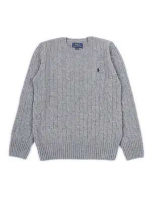 Polo Ralph Lauren Cable Cn Po Sweater Pullover - Grey