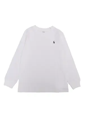 Polo Ralph Lauren Ls Cn Knit Shirts T Shirt - White