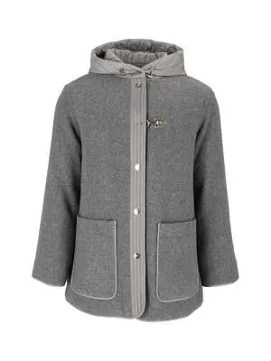 FAY Corto Bimateriale Cappucc+gancio - Grey