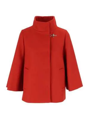 FAY Cappa Con Gancio Foderata - Red
