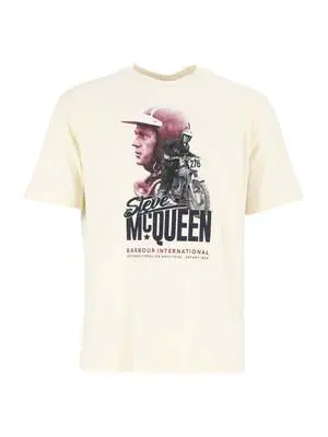 Barbour Smq Rainey Graphic T Sh - White