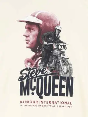 Barbour Smq Rainey Graphic T Sh - White