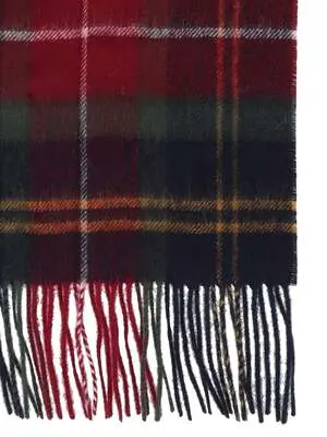 Barbour Wool Cashmere Tartan Scarf