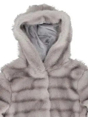 Monnalisa Pelliccia Hoodie Peluche - Grey