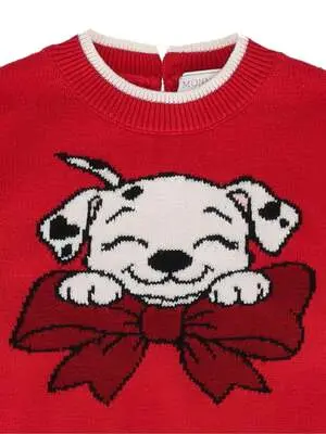 Monnalisa Pull Intarsio Dalmata Woo