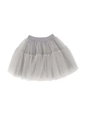 Monnalisa Gonna Tulle Mano Set - Grey