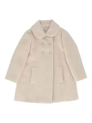 Monnalisa Cappotto Sixty Panno Tene - White
