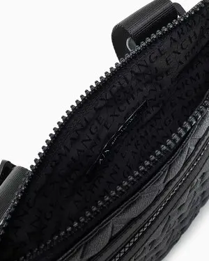 Armani Exchange Monogram-embossed Messenger Bag