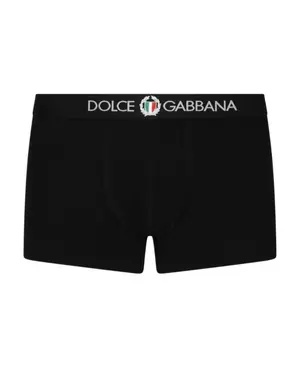 Dolce & Gabbana Dolce Gabbana Logo Waistband Boxers - Black