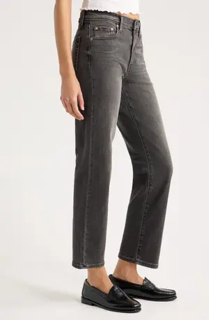 DAZE Rebel High Waist Ankle Straight Leg Jeans