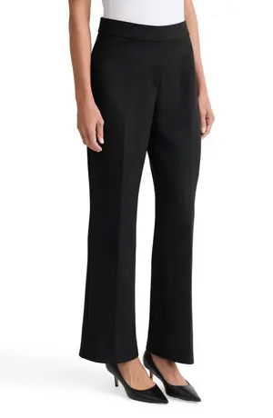 KASPER Pull-on Faux Fly Trouser Pants