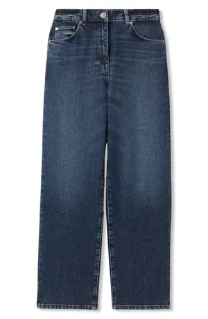 REISS Selin High Waist Wide Leg Jeans