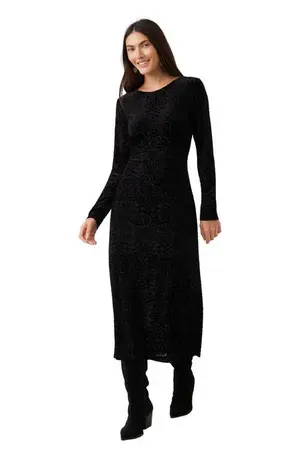 Karen Kane Velvet Burnout Midi Dress
