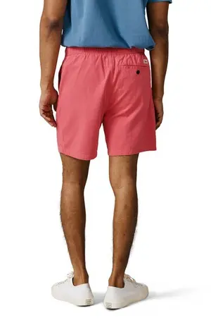 Aubin Allanby Cotton Drawstring Rugby Short - Pink