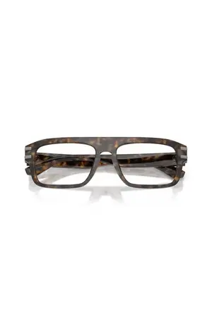 Dolce & Gabbana 56mm Rectangle Optical Glasses - Blue